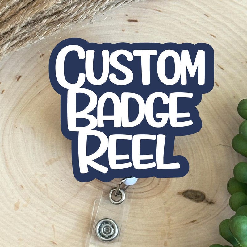 Custom Badge Reel - Etsy