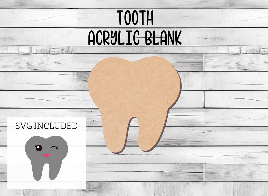 Tooth Acrylic Blank, Dentist Acrylic Shapes Badge Reels, Dental ...