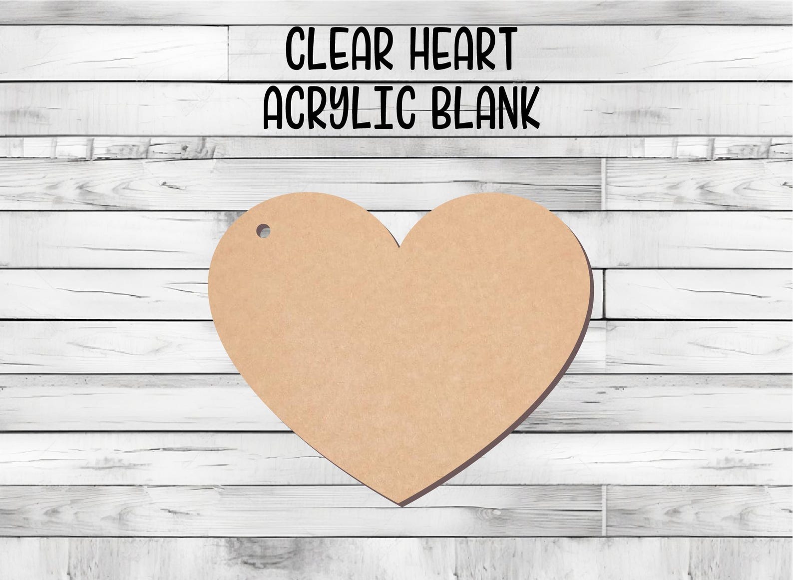 Heart Acrylic Shape, Clear Acrylic Heart Blank, Unfinished Valentine ...