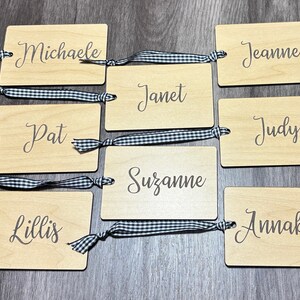 Personalized Wooden Gift Tag, Stocking Tag, Stocking Name Tags, Wedding ...