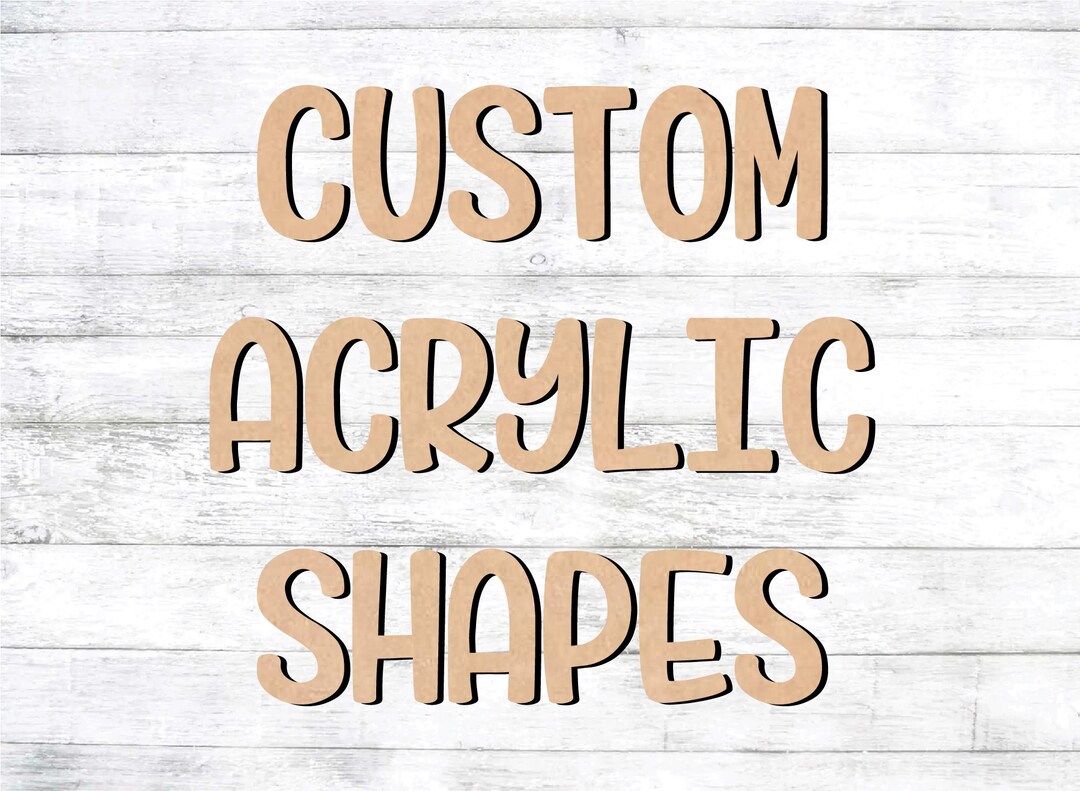 Custom Acrylic Blanks, Clear Custom Cut Shape Blanks for Keychains, Bag ...