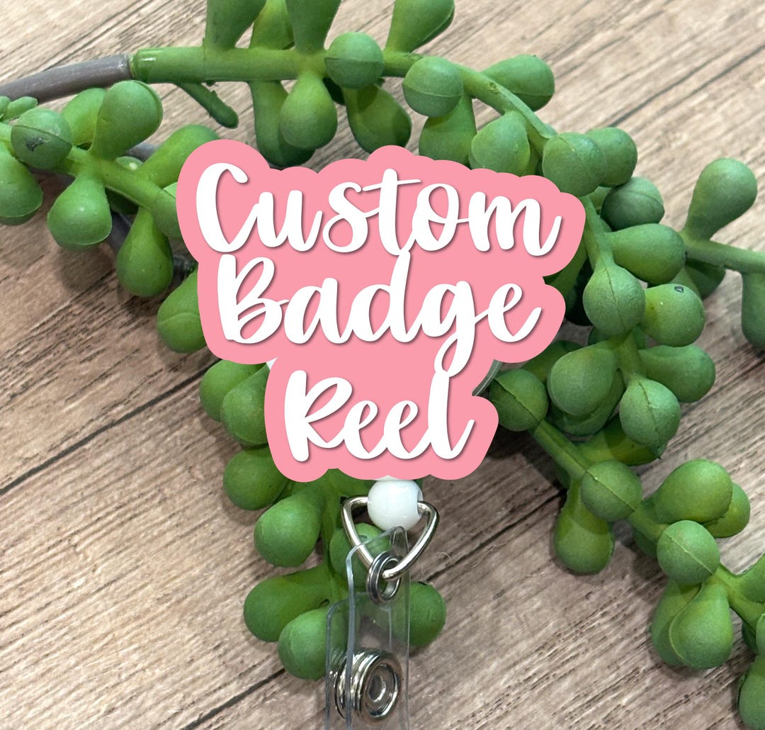 Custom Badge Reel, Custom Badge Reel for Work Id Badge, Custom Logo ...
