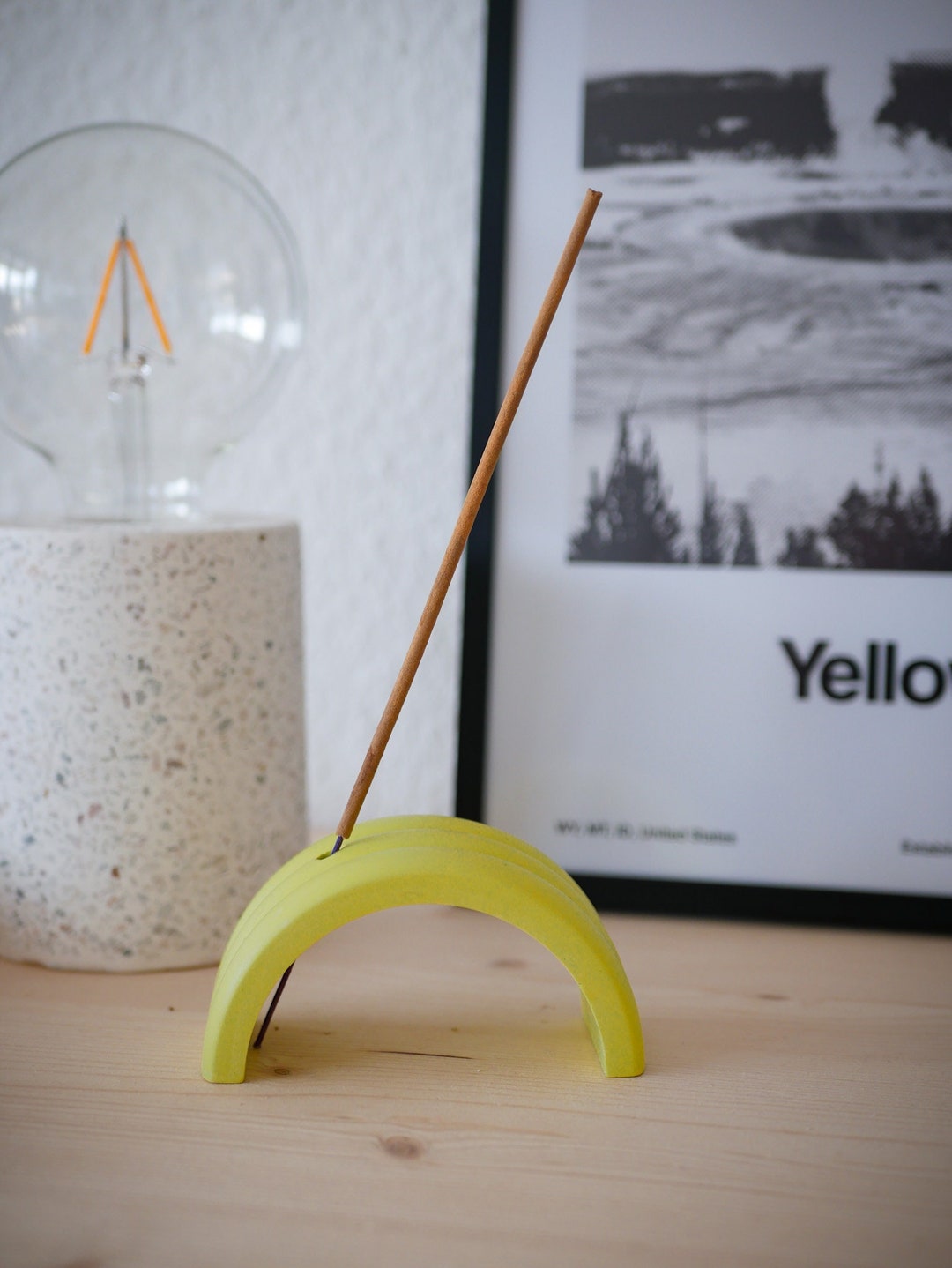 Incense Stick Holder Bow Incense Holder Yellow - Etsy
