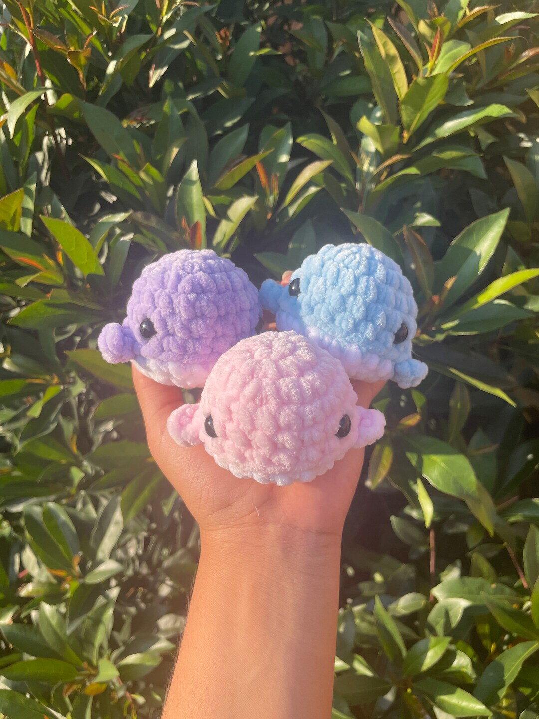 Crochet Worry Whales Crochet Whale Etsy