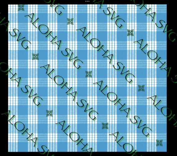 New Hawaiian Cyan Palaka Background PNG - Etsy Australia