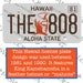 SVG/PNG 3 Hawaii THE 808 Aloha State License Plate Designs - Etsy