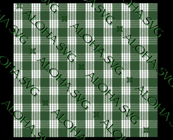 New Hawaiian Green Palaka Background PNG - Etsy