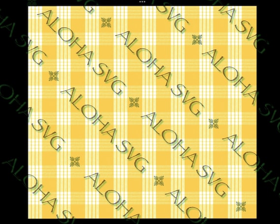 New Hawaiian Yellow Palaka Background PNG - Etsy
