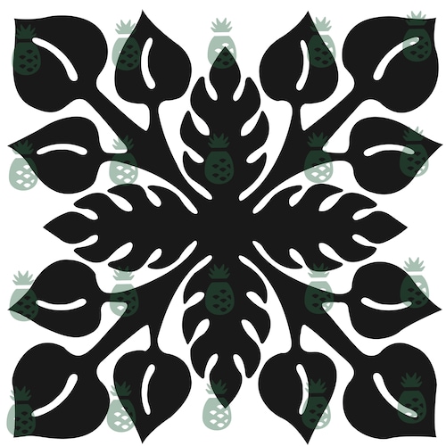 Ulu Hawaiian Quilt Block Pattern SVG/PDF/PNG - Etsy