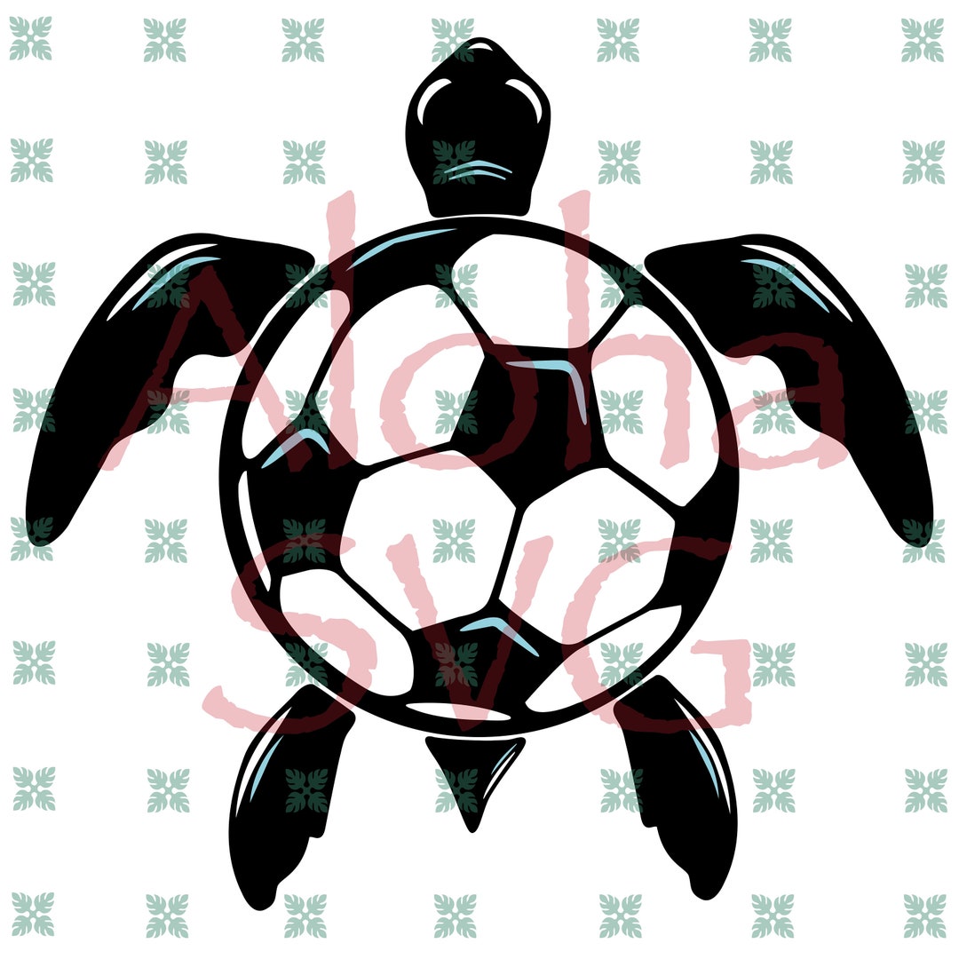 Hawaiian Soccer Ball Sea Turtle (honu) SVG/PNG - Etsy