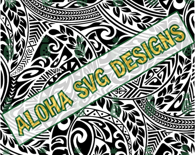 Polynesian Samoa Digital Download Tattoo Pattern Tribal Tatau Pacific ...