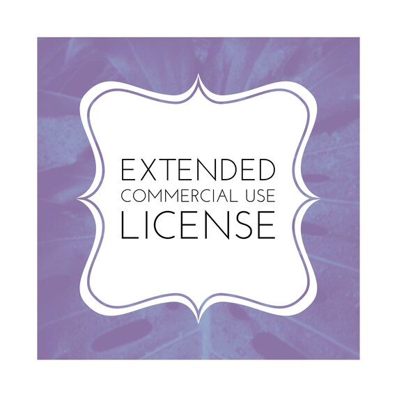 Extended Commercial Use License 2000 or Less Uses - Etsy