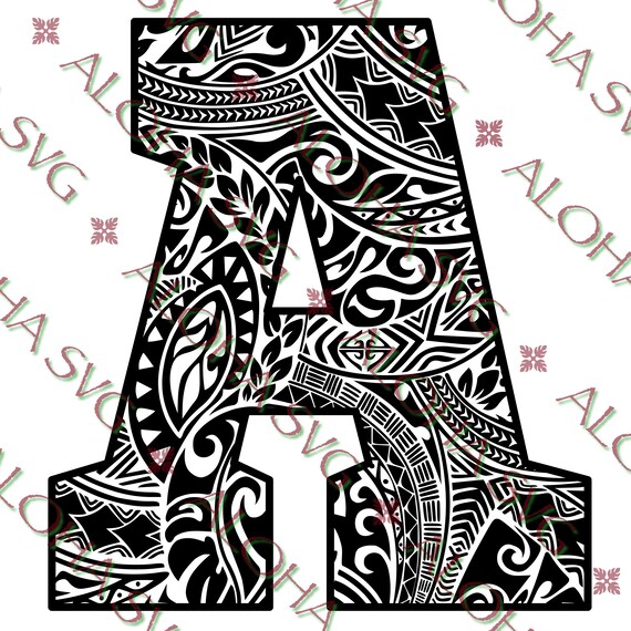 How To Draw Tribal Print Letters