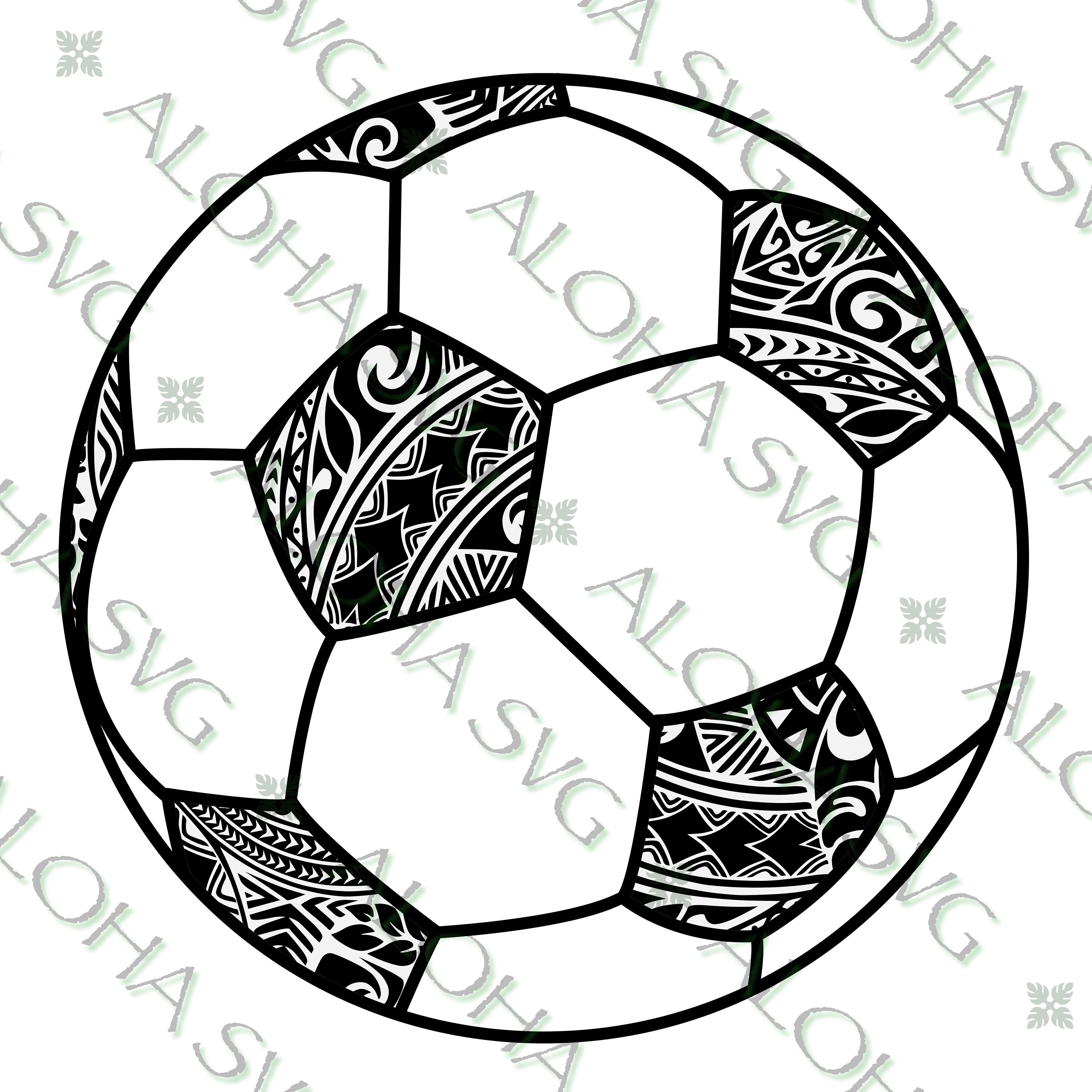 Polynesian Tribal Soccer Ball SVG/PNG - Etsy Canada