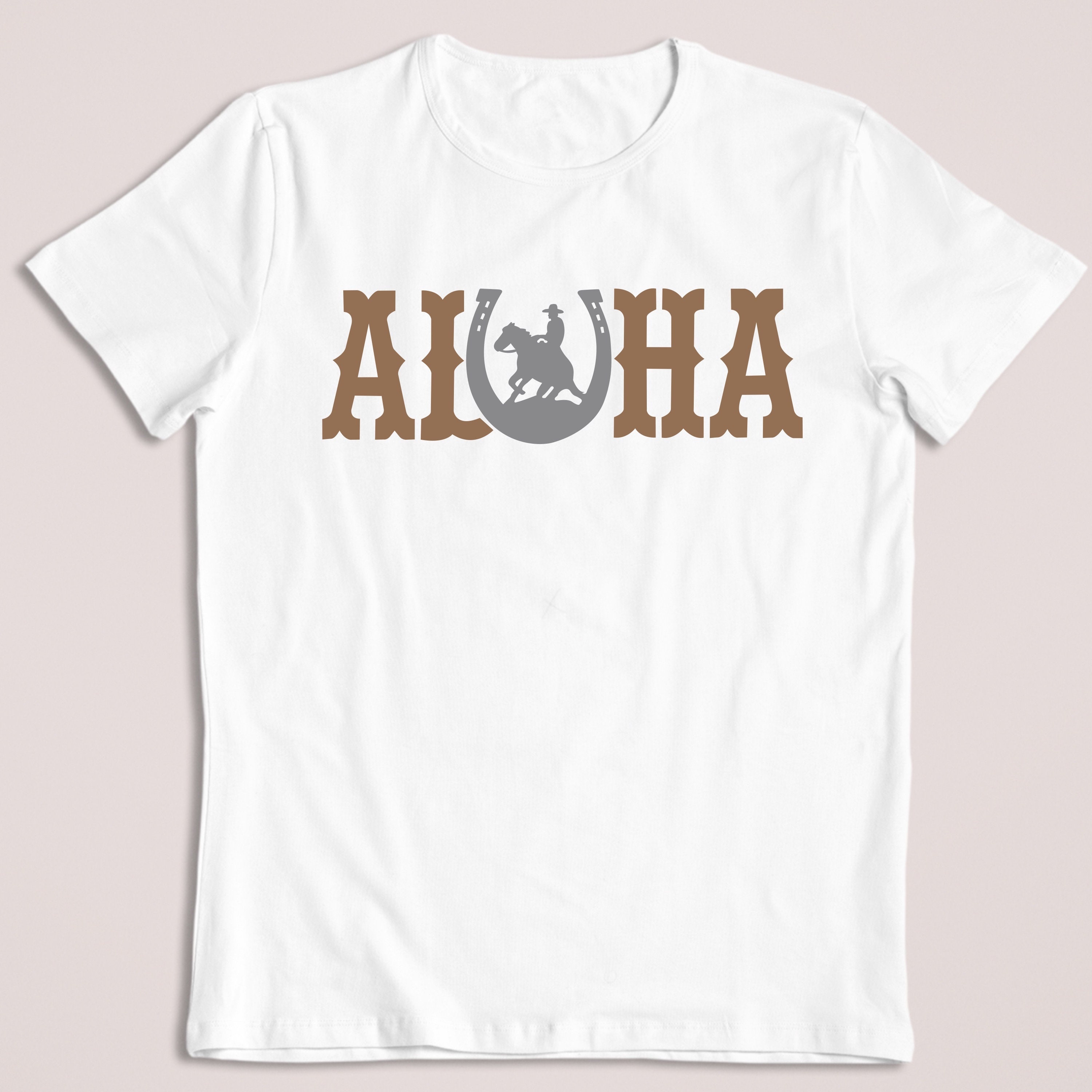 ALOHA Cowboy Text SVG - Etsy