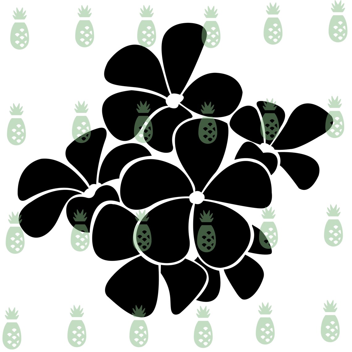 Plumeria Flower SVG 5-pack - Etsy