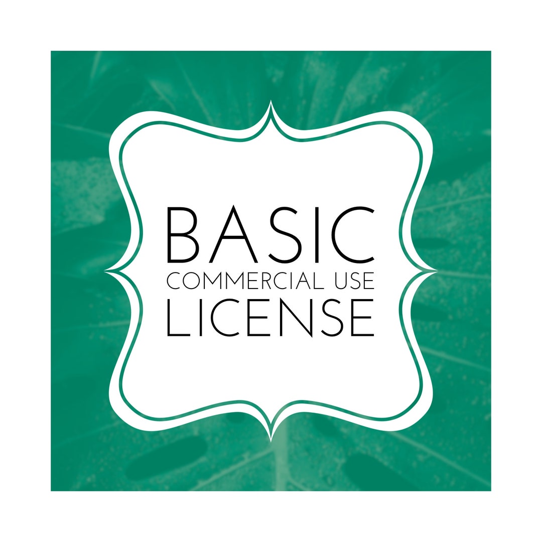 Basic Commercial Use License - 500 or Less Uses - Etsy