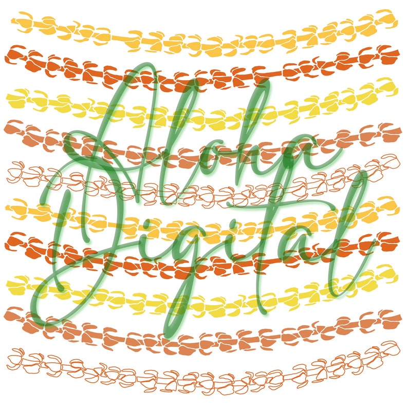 Puakenikeni Leis Grad Banner Background SVG & PNG FREE Gift - Etsy