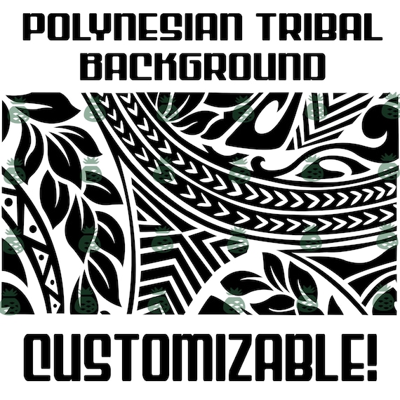 Polynesian Tribal Background SVG/PNG/PDF Design - Etsy