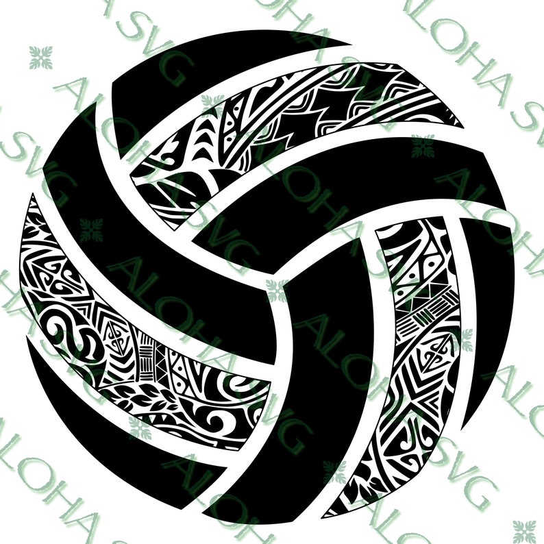 Polynesian Tribal Volleyball SVG/PNG - Etsy