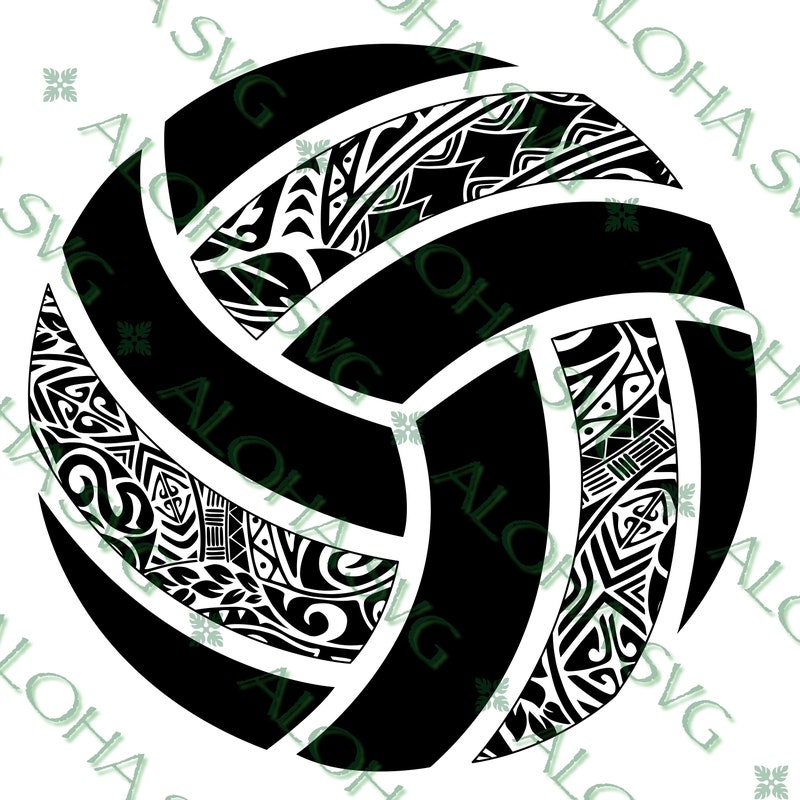Volleyball Hawaiian Svg - Etsy