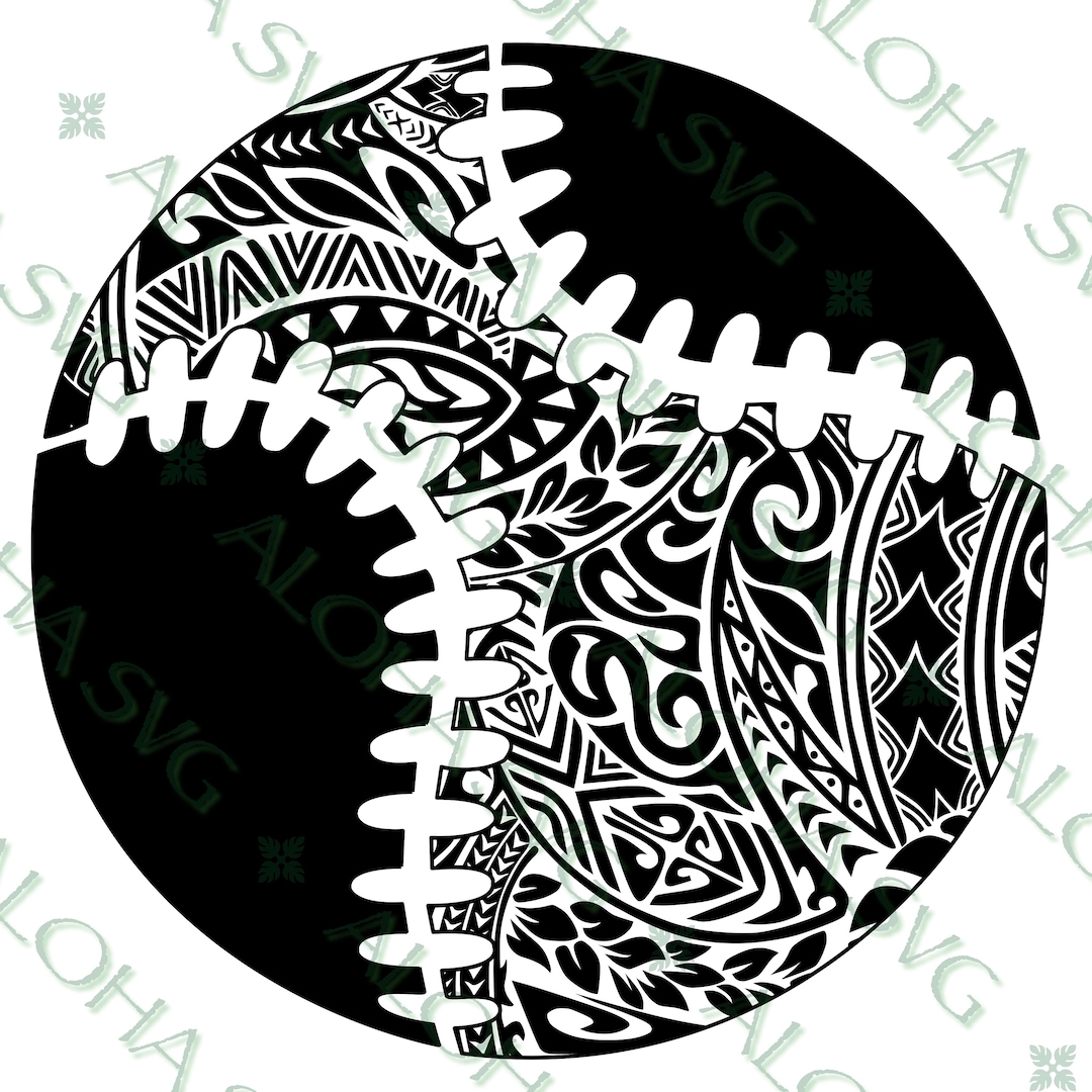 Polynesian Tribal Baseball/softball PNG & SVG - Etsy