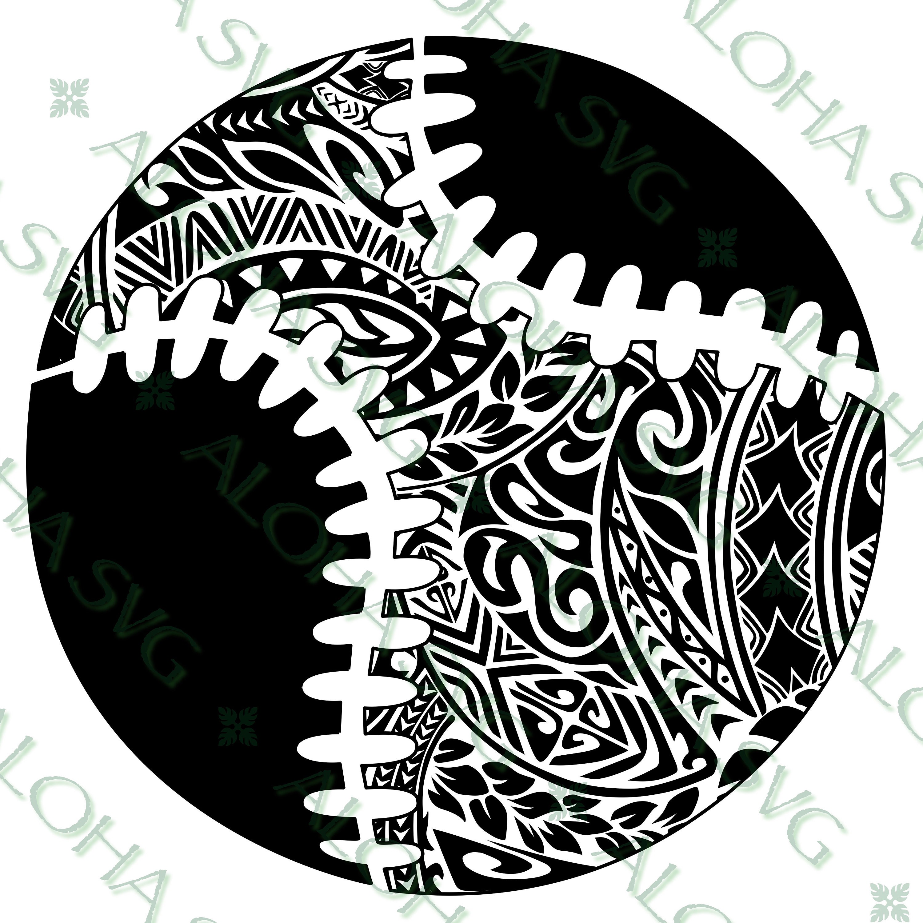 Polynesian Tribal Baseball/softball PNG get 2 Files - Etsy