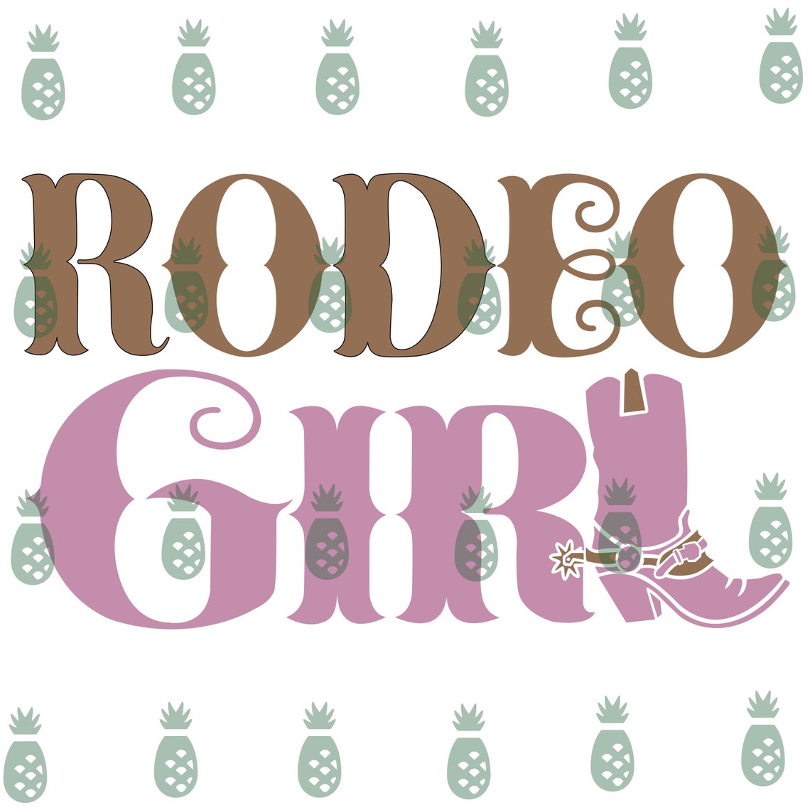 Rodeo Girl Text SVG | Etsy