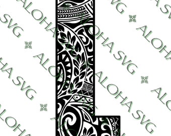 Polynesian Letter L - Etsy
