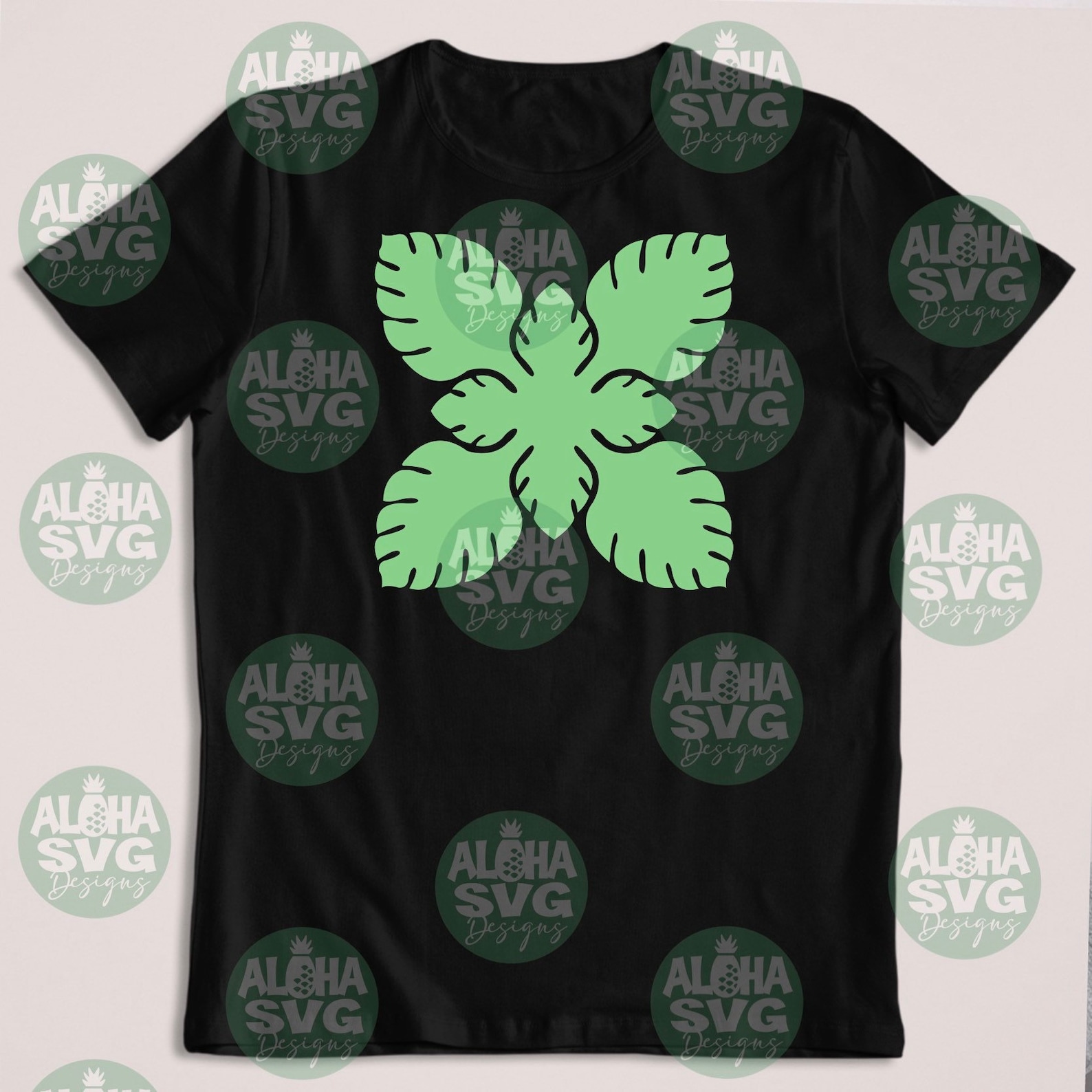 Monstera Hawaiian Quilt Block SVG/PDF/PNG - Etsy