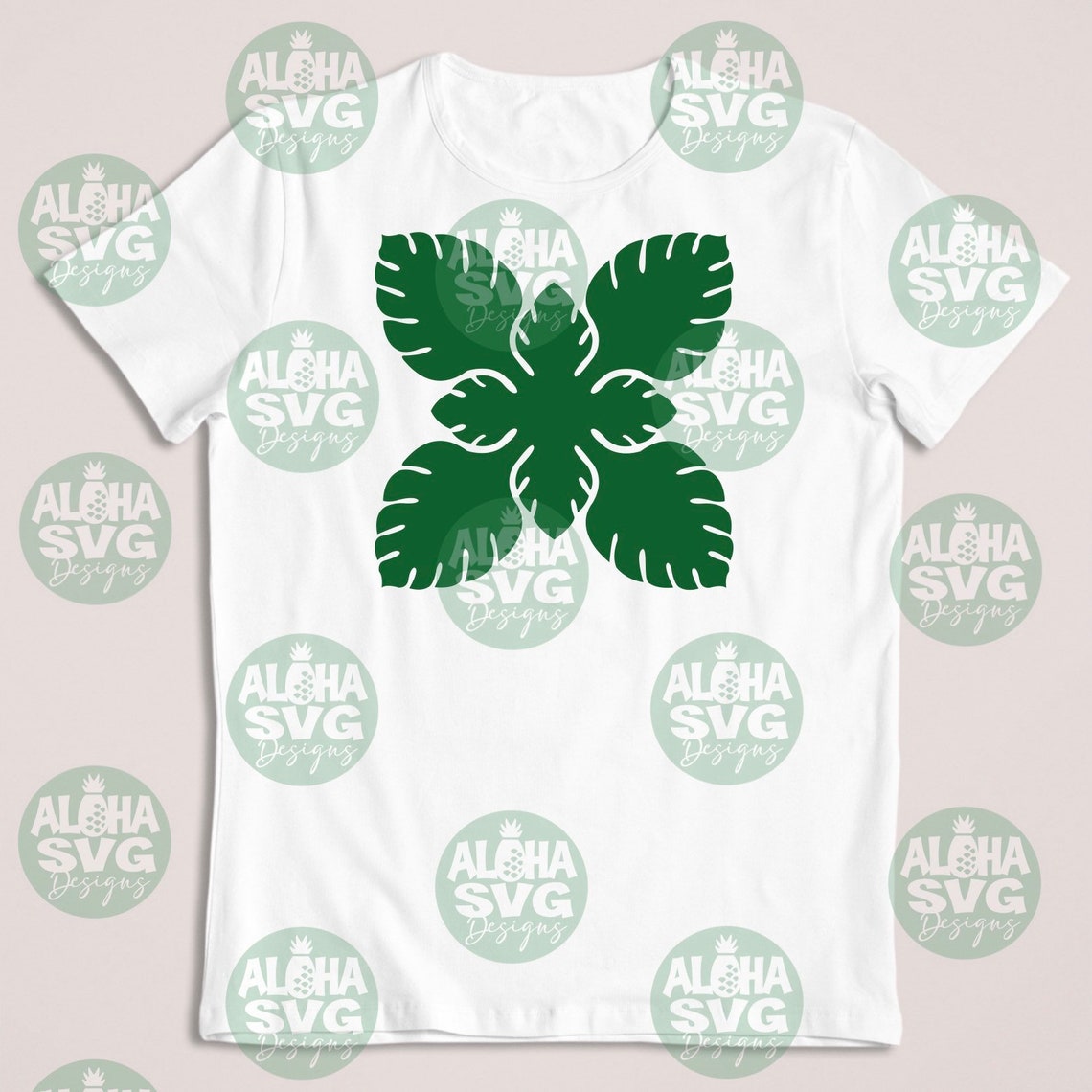 Monstera Hawaiian Quilt Block SVG/PDF/PNG - Etsy