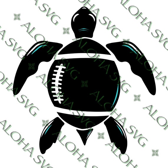 Hawaiian Football Sea Turtle honu SVG/PNG - Etsy