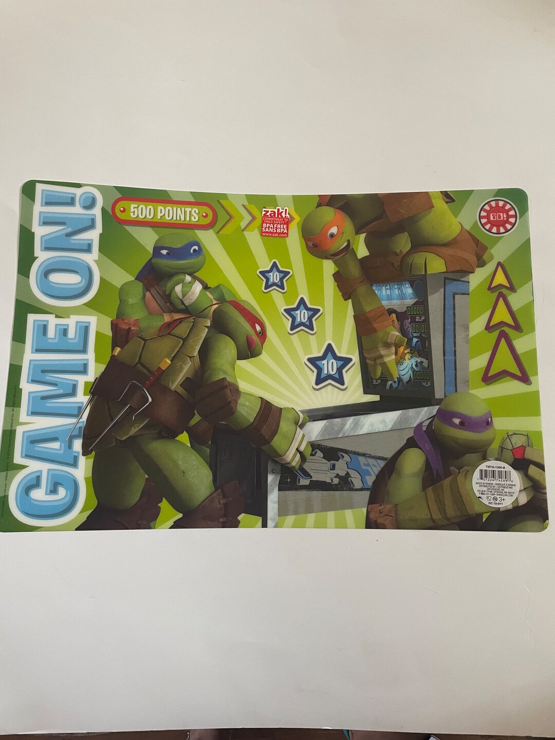 Game on Mutant Ninja Turtle Colorful Place Mat - Etsy