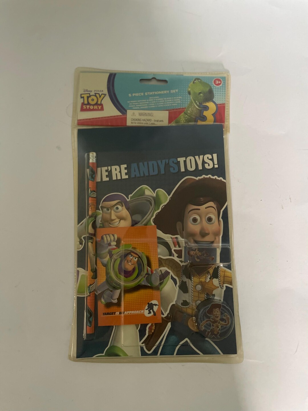 Toy Story Five Piece Stationery Set With Woody and Buzz Light Year - Etsy