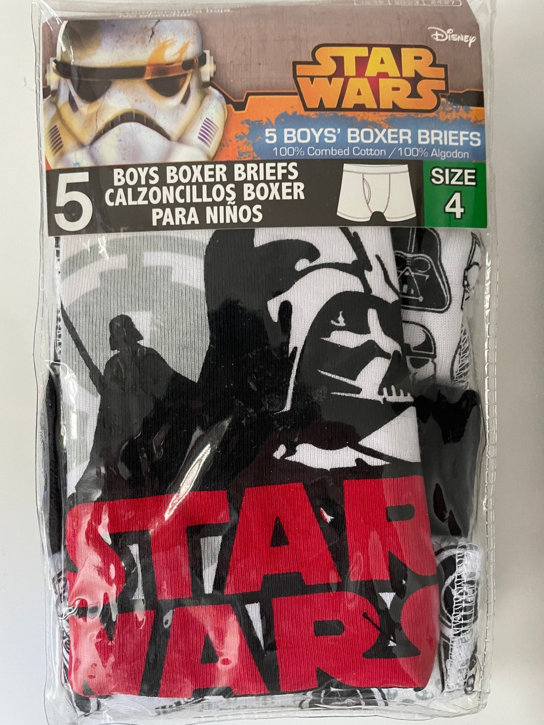 Five Different Pairs Star Wars Boy's Size 4 Boxer Briefs - Etsy