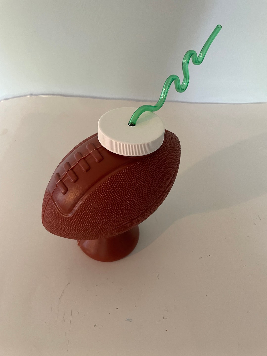 Hard Plastic Standing Football Shaped Drinking Container With Crazy ...