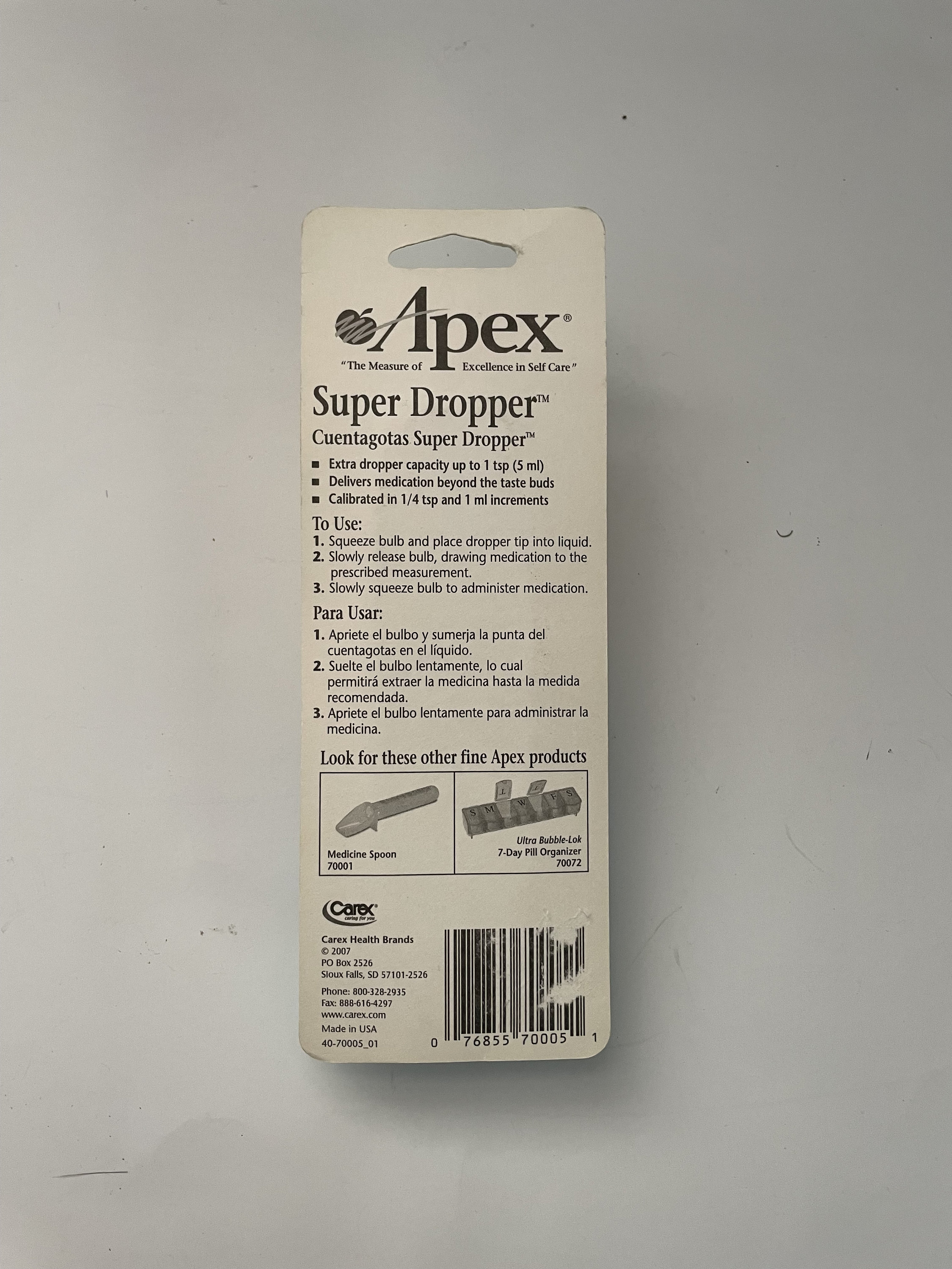 Apex Pink Super Dropper Calibtated in Fourth Teaspoon and 1 Ml ...