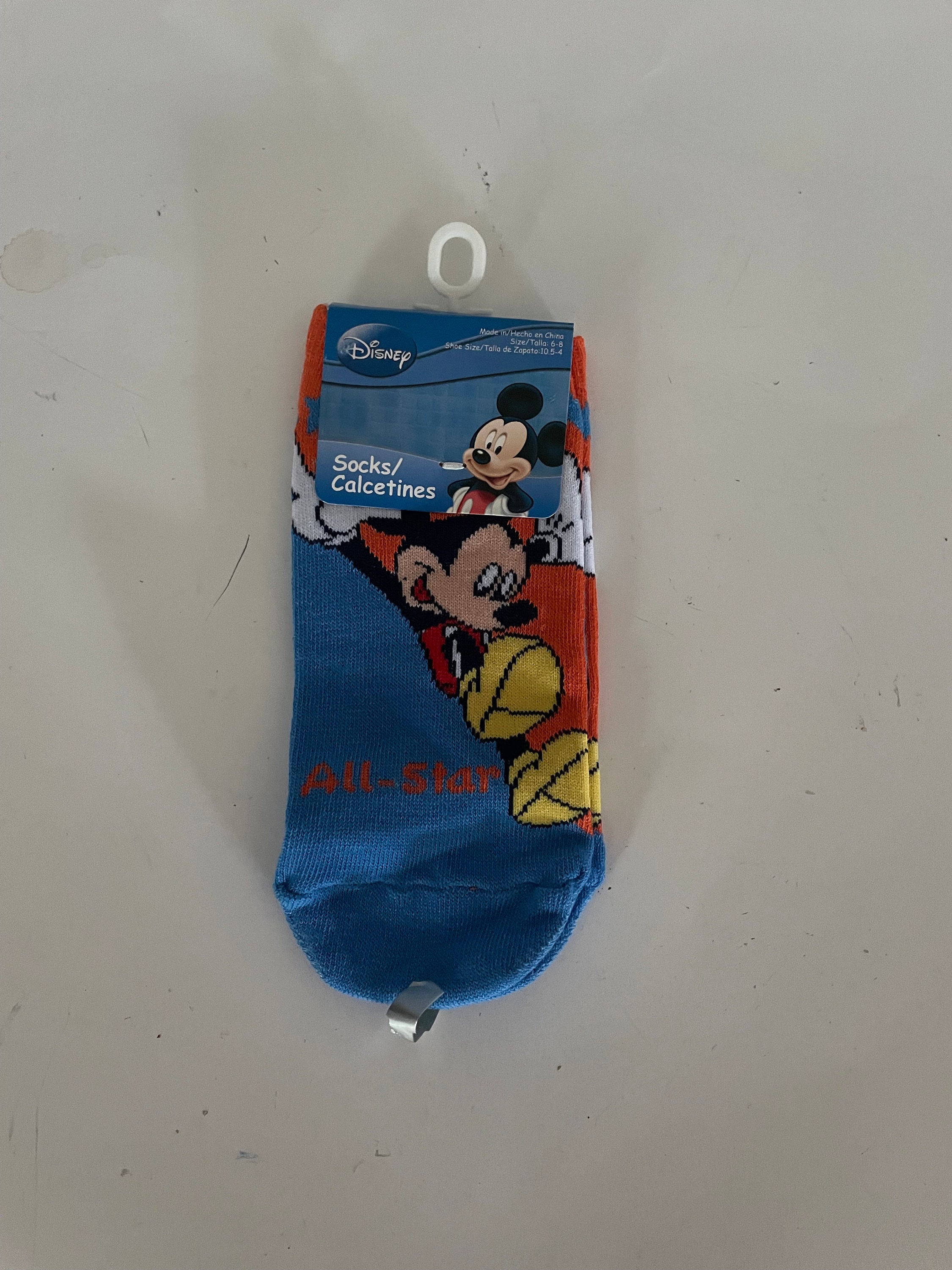 Kids Mickey Mouse All Star Blue Socks Size 6-8 - Etsy