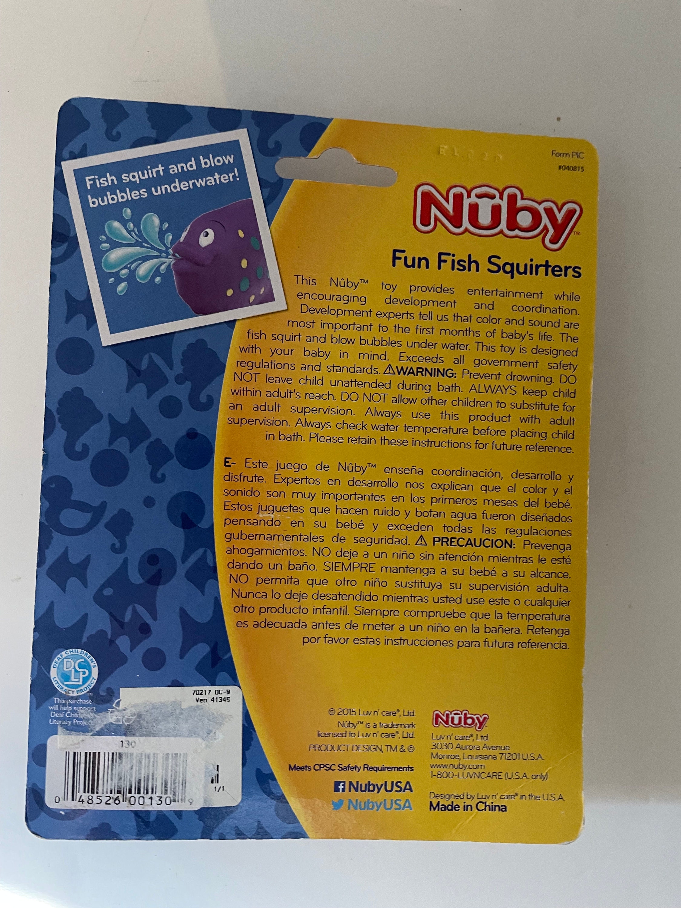 Nuby Bathtime Fun Three Pack Fun Fish Squirters - Etsy