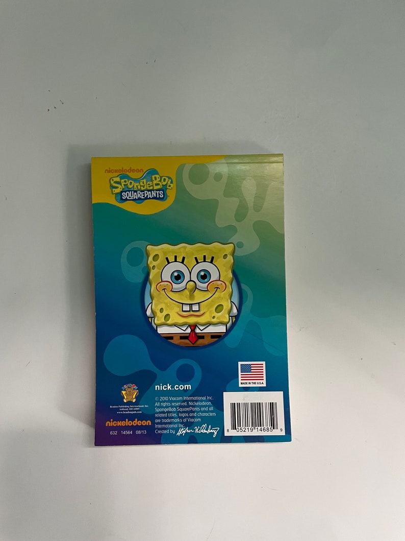 Spongebob Squarepants Giant Activity Booklet Called Going Over Board - Etsy