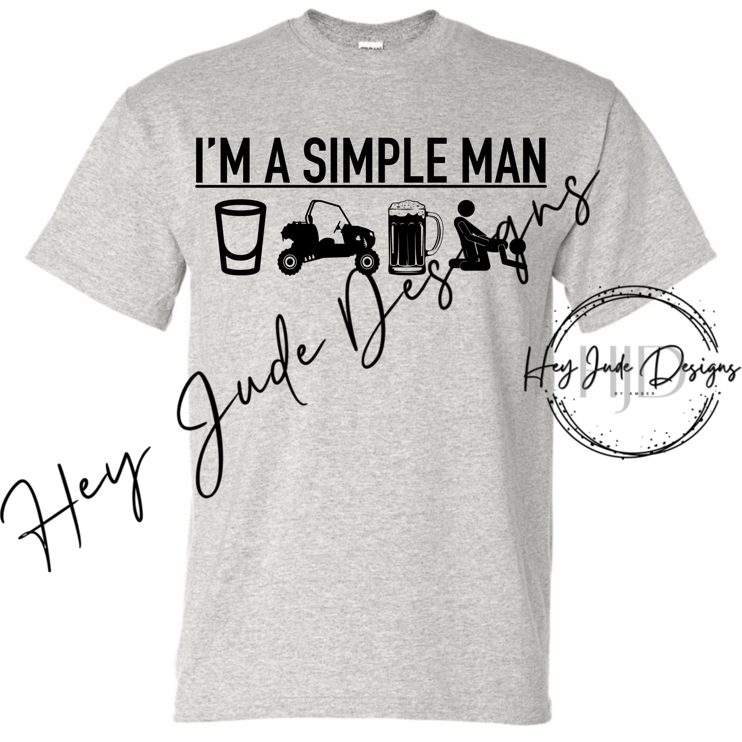 Simple Man SXS PNG for Sublimation, Digital Sublimation PNG, for Dad ...