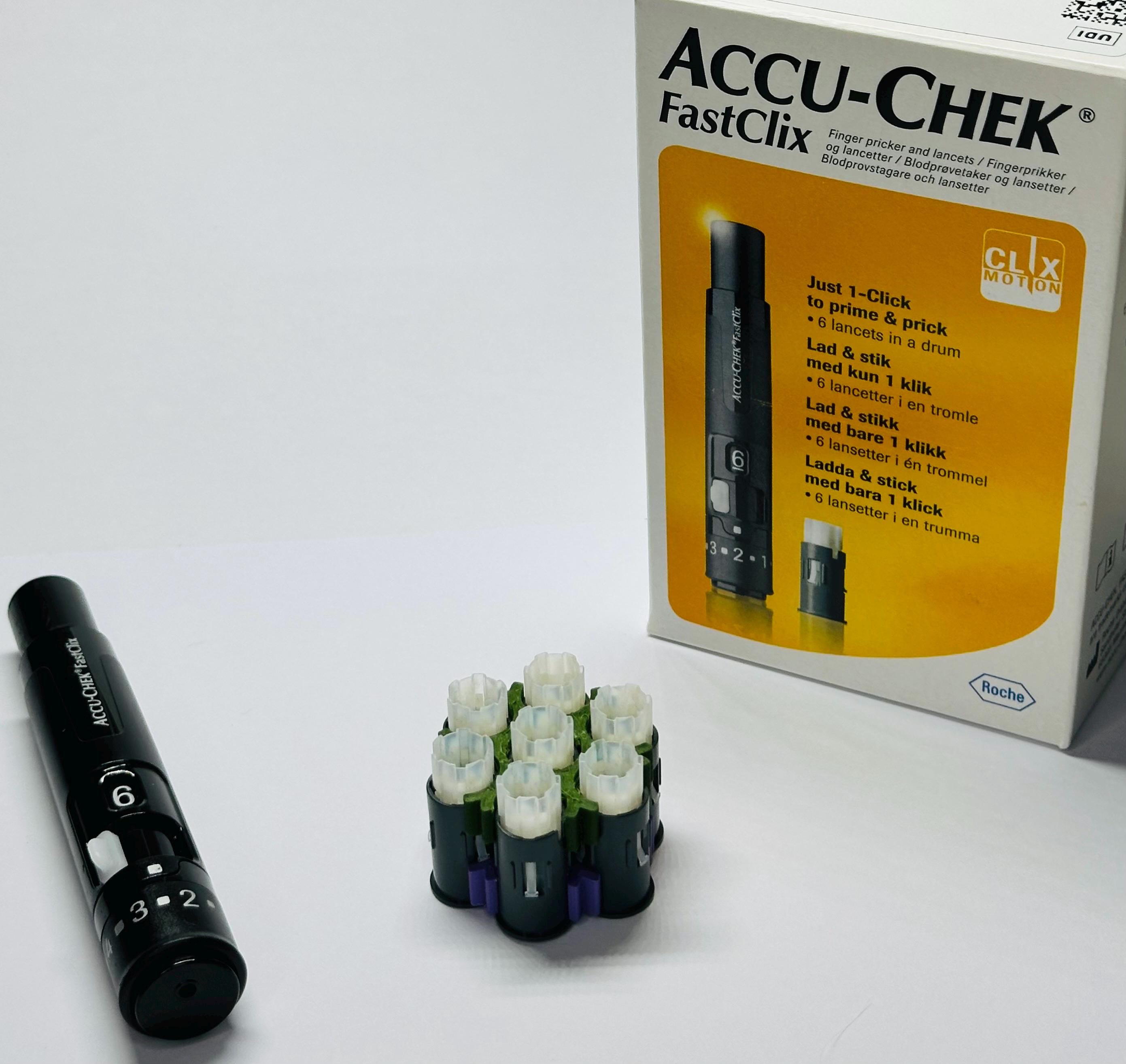 Accu-check Fastclix Hexagonal Lancet Drum Holder (2x Holder Only) - Etsy