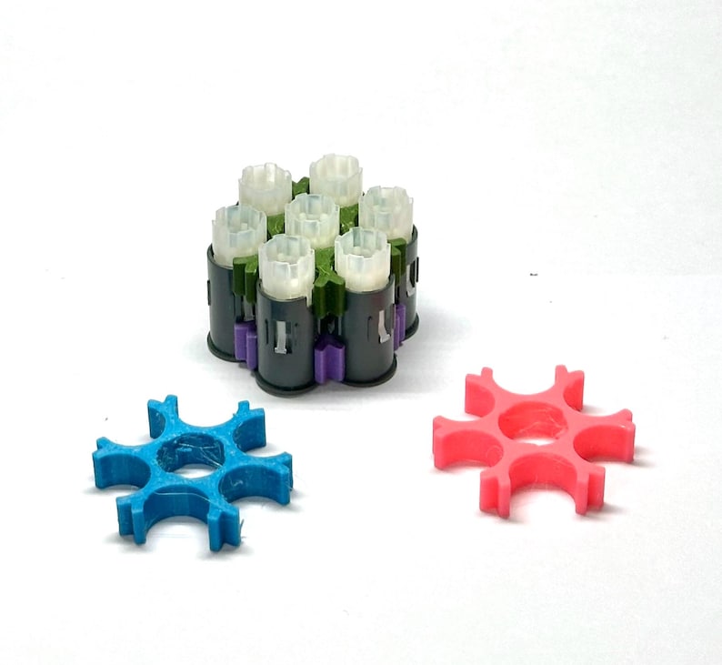 Accu-check Fastclix Lancet Drum Organizers - 2 Pack Hexagonal - Holds 7 ...