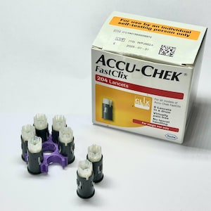 Accu-check Fastclix Lancet Drum Organizers - 2 Pack Hexagonal - Holds 7 ...