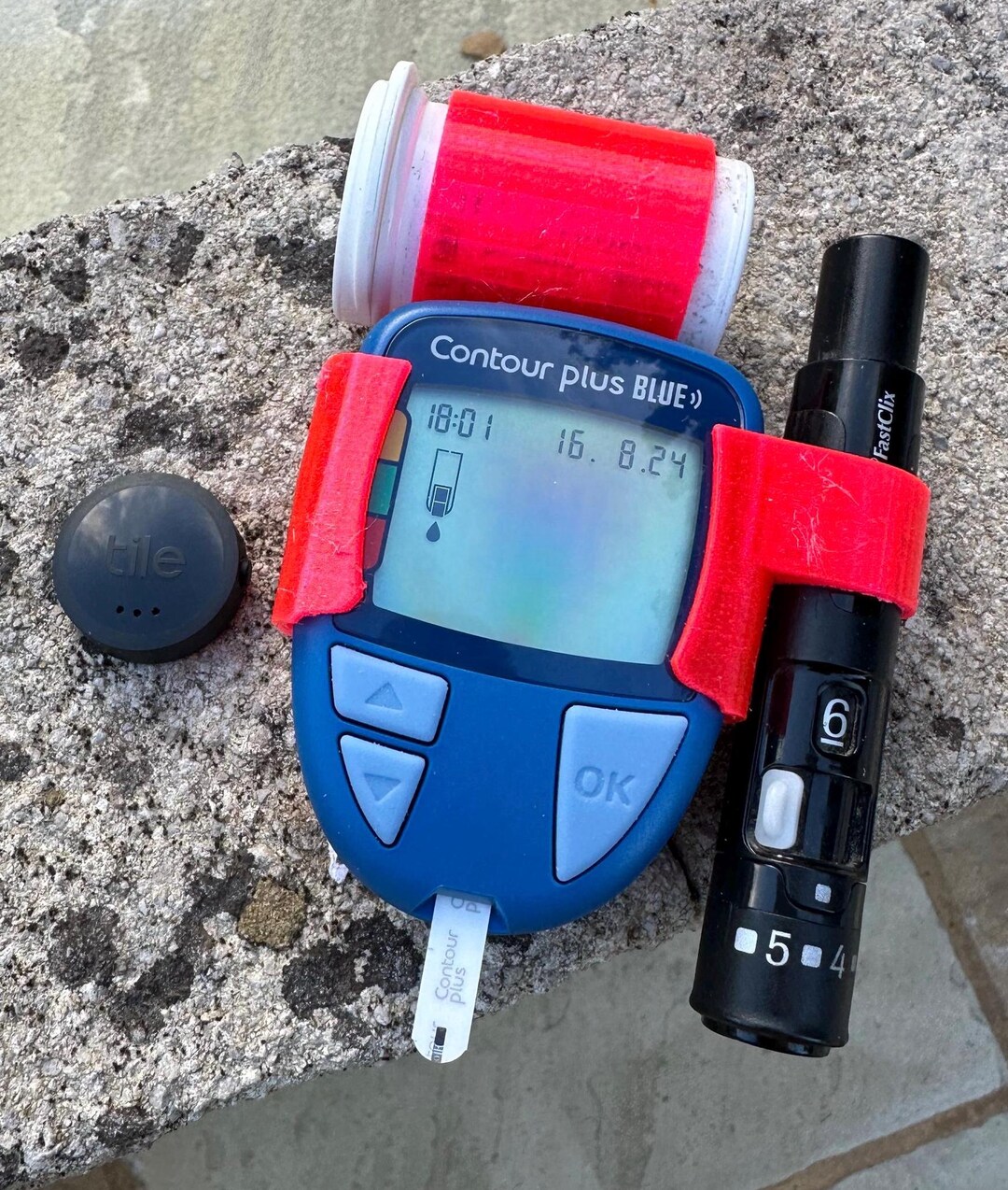 Case for Contour Plus Blue Tile Sticker All-in-one Easy to Use Blood ...