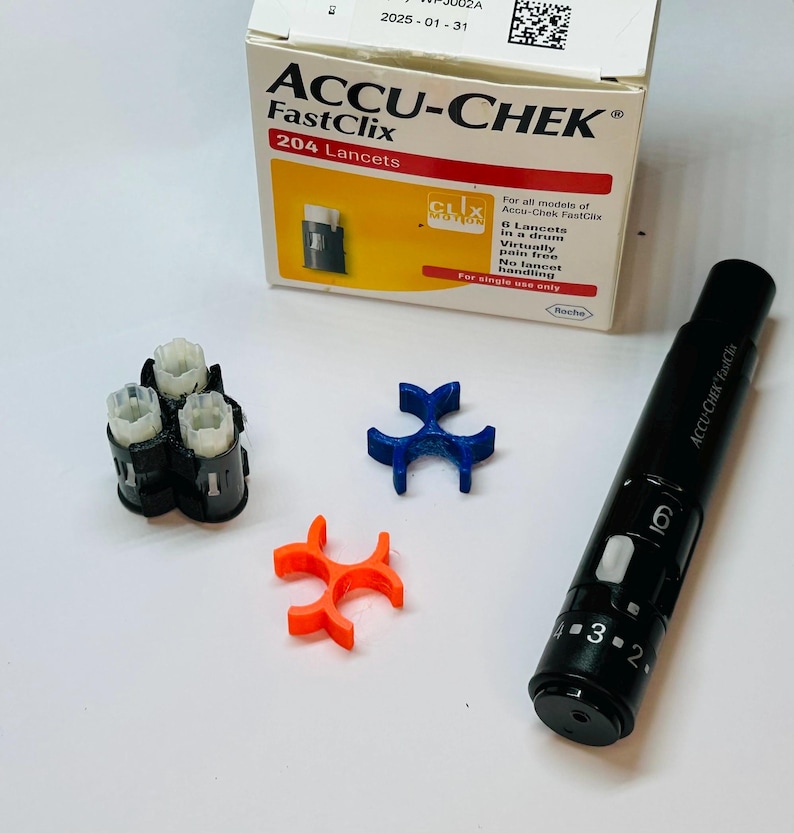 Accu-check Fastclix Triangular Lancet Drum Holder (2x Holder Only) - Etsy