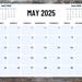 2025 Minimalist Printable Monthly Calendar Template | INSTANT DOWNLOAD ...