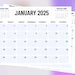 2025 Minimalist Printable Monthly Calendar Template | INSTANT DOWNLOAD ...