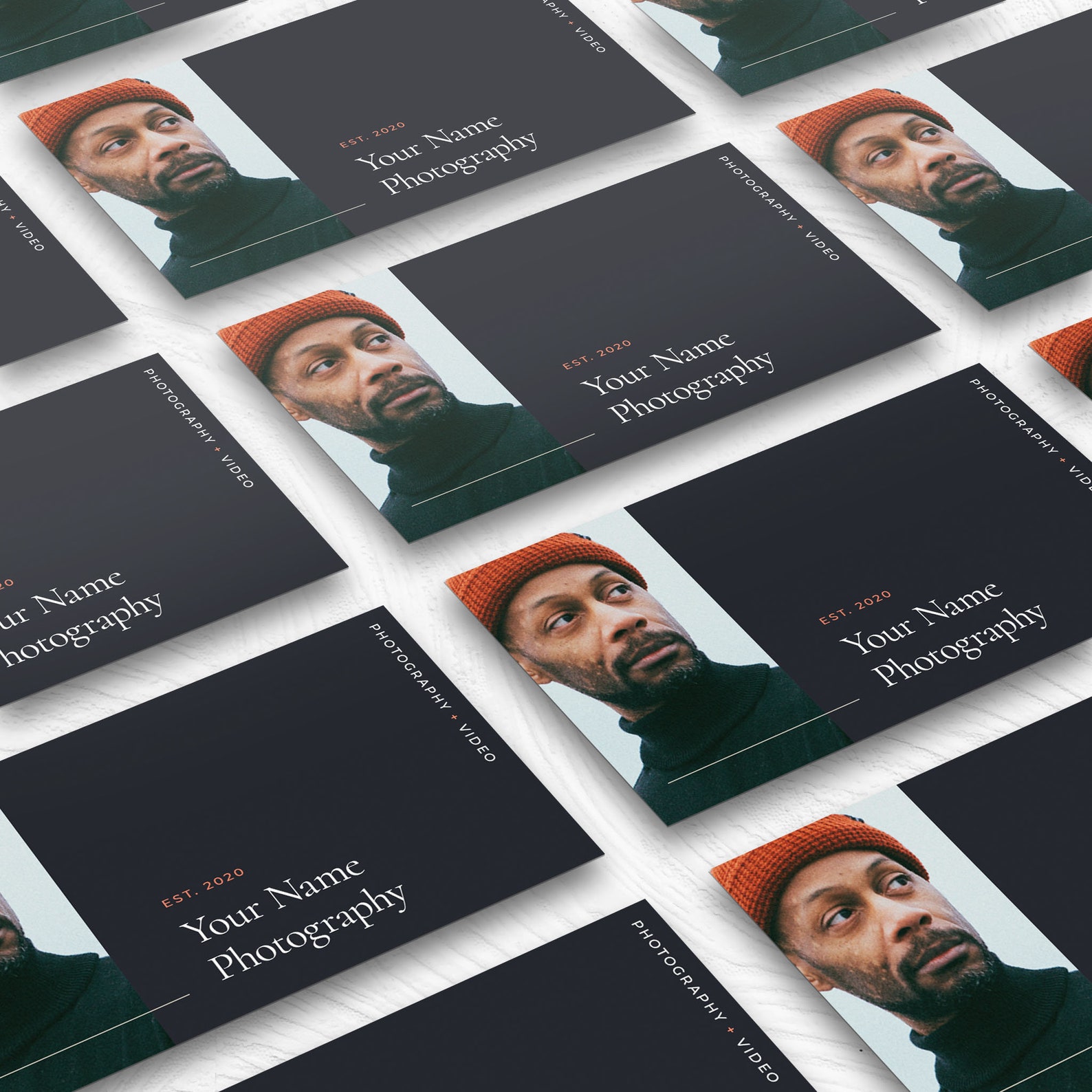 Dark, Modern Photography Pricing Guide and Business Card Kit Bundle Set ...