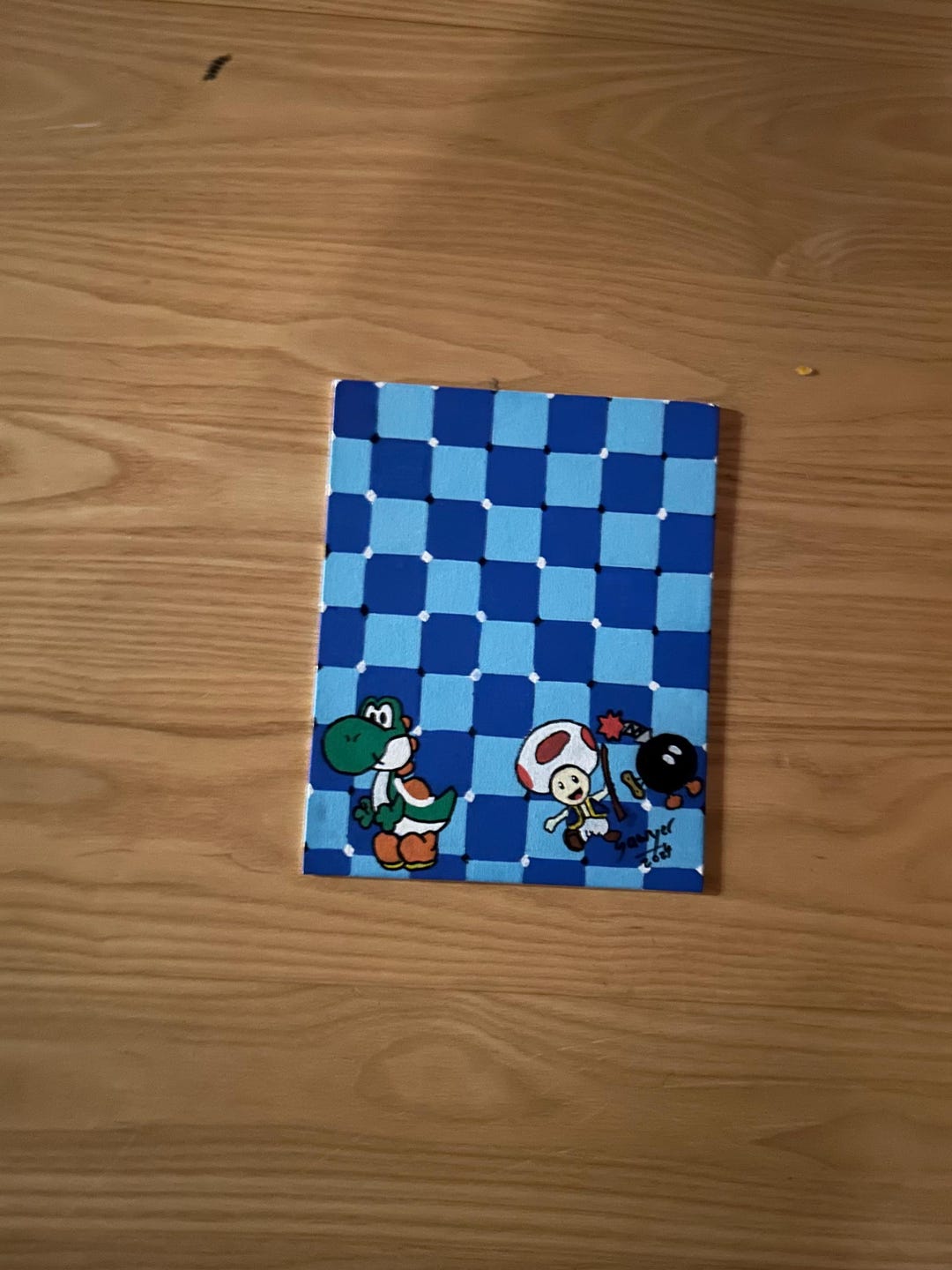 Mario Characters Optical Wavy Illusion - Etsy